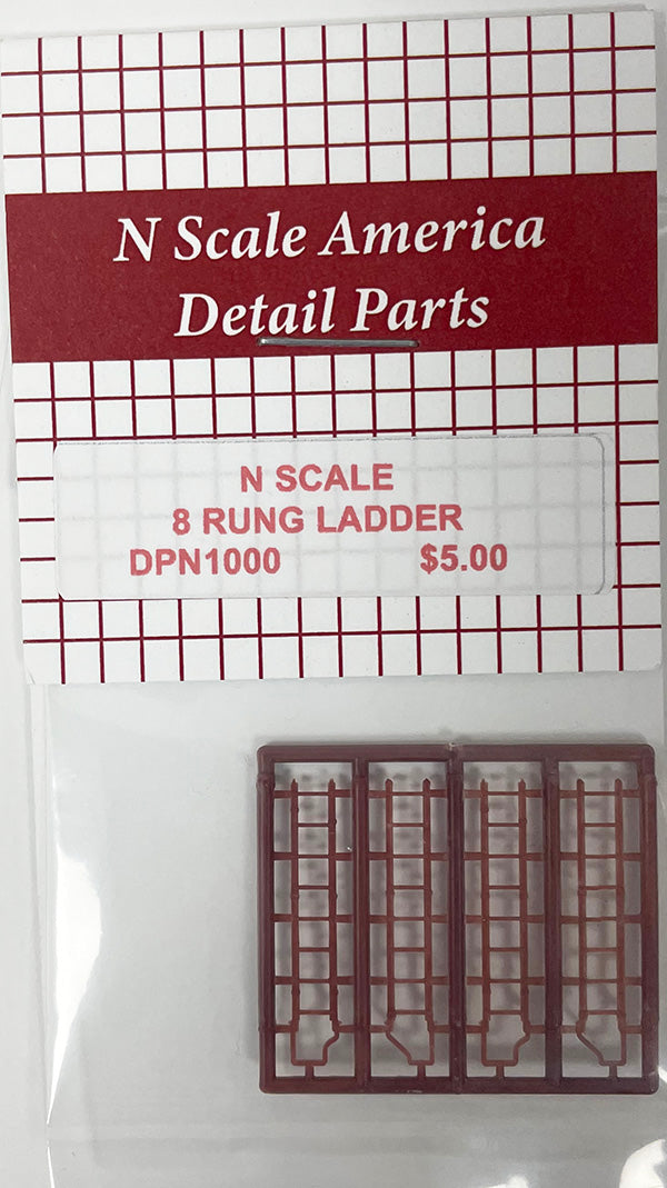DPN1000 N Scale 8 Rung Ladders – Scale America